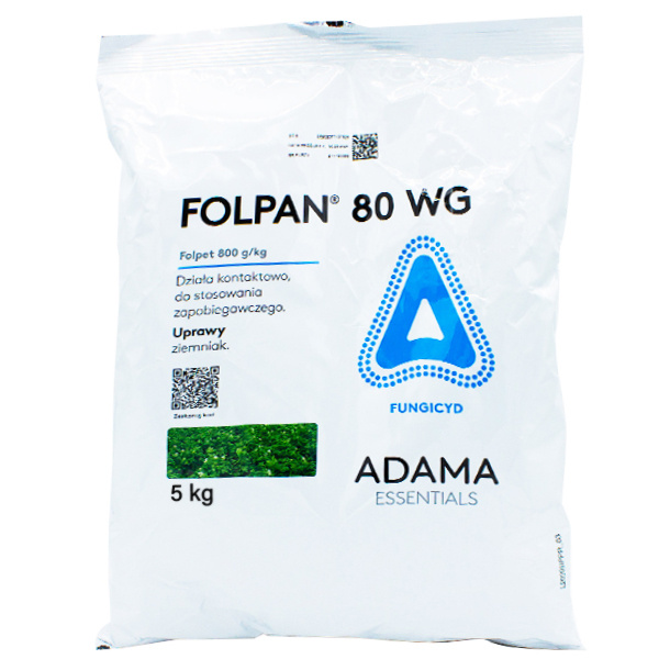 Folpan 80 WG 5KG 5KG | Środki ochrony roślin dla użytkowników profesjonalnych \ Fungicydy ...